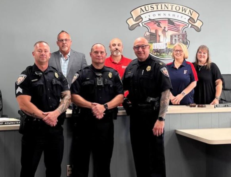 Austintown promotes three police officers | News, Sports, Jobs - The ...